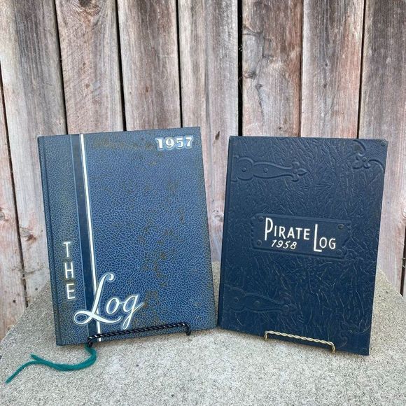 Vintage | Accents | 957 1958englewood High School Pirate Log Yearb ...